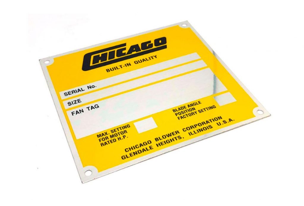 Custom Aluminum Identification Plates | Bell Company, Inc.
