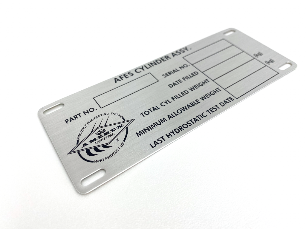 Custom Aluminum Identification Plates | Bell Company, Inc.