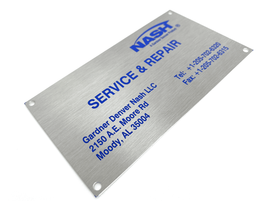 Custom Aluminum Identification Plates | Bell Company, Inc.